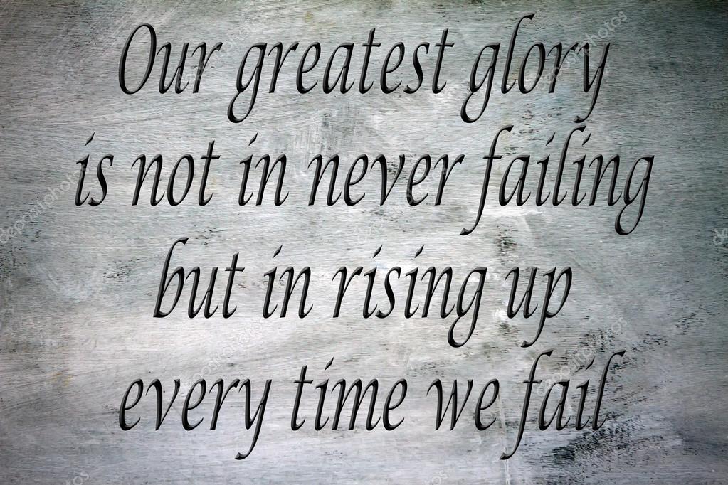 Qoute edificante e inspirador de origen desconocido — Foto de stock ...