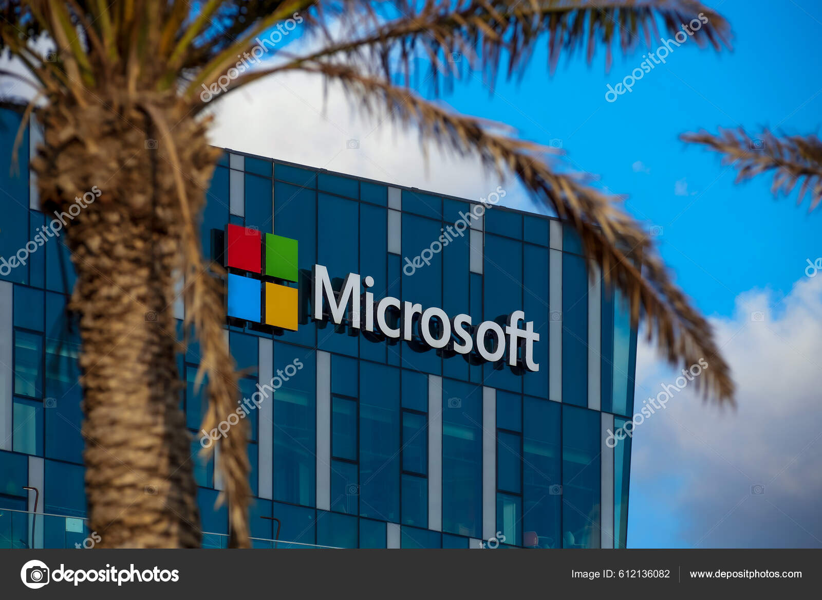 Haifa Israel July 2022 Microsoft Logo Facade Office Building Campus ...