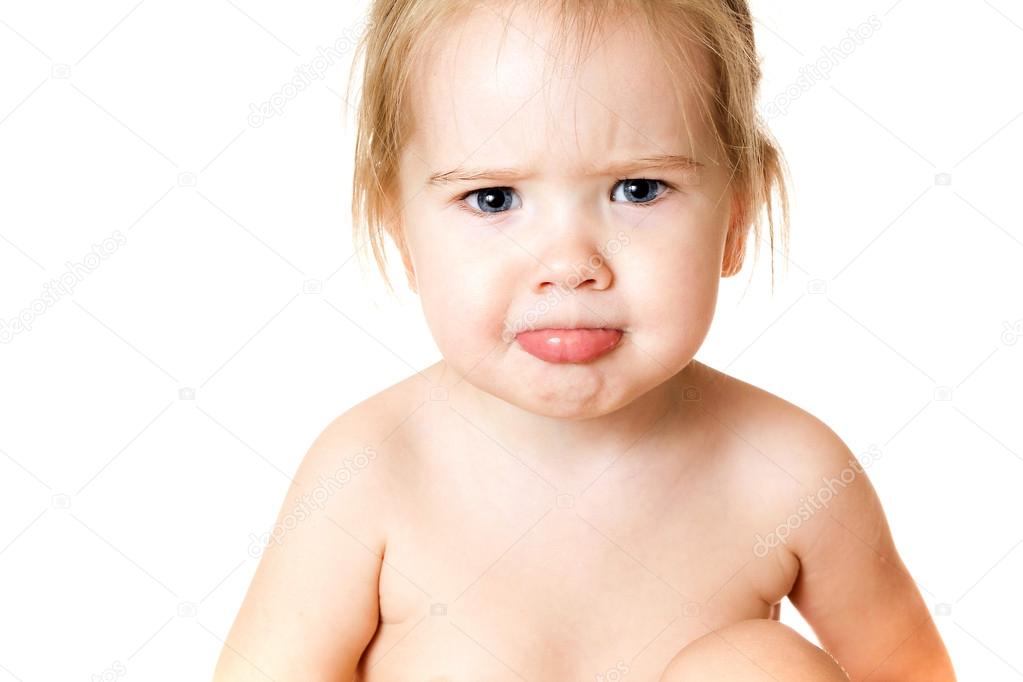 Angry Baby Girl Face