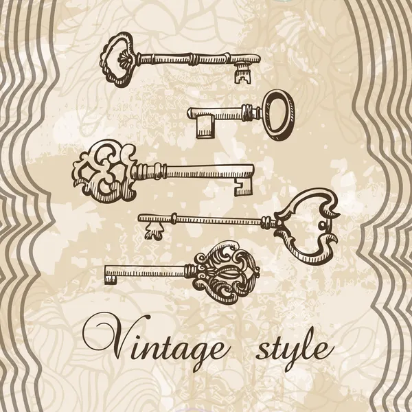 Old keys Stock Vectors, Royalty Free Old keys Illustrations ...