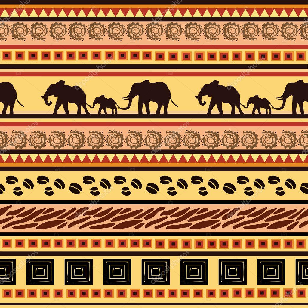 African ethnic decorative pattern — Stock Vector © Ann_art #42549903