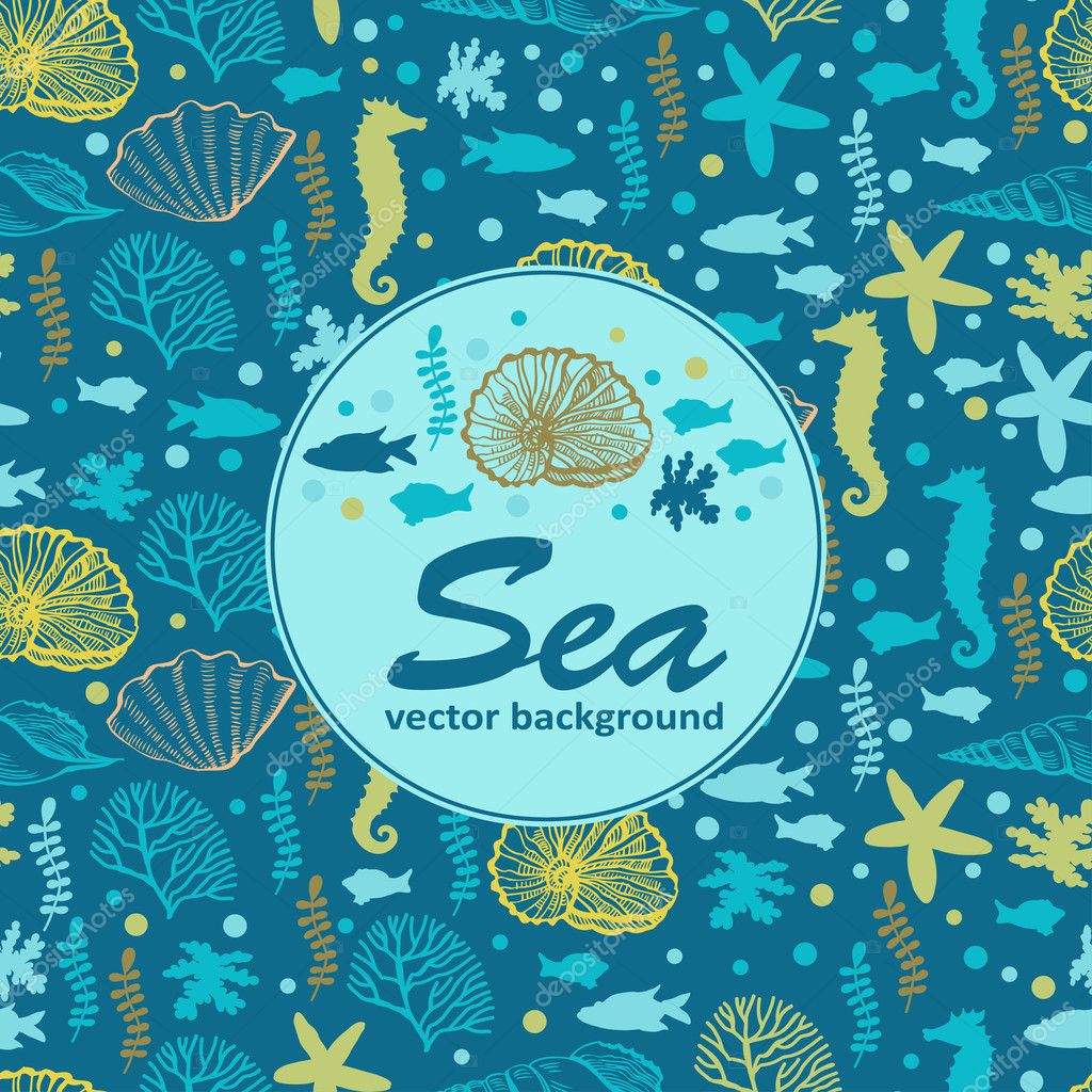 Sea background Stock Vector by ©Ann_art 49407543