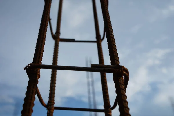 deformed steel frame Reinforced concrete building construction ...