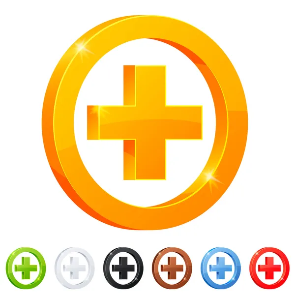 Simbolo de mais Imagens de Stock de Arte Vetorial | Depositphotos