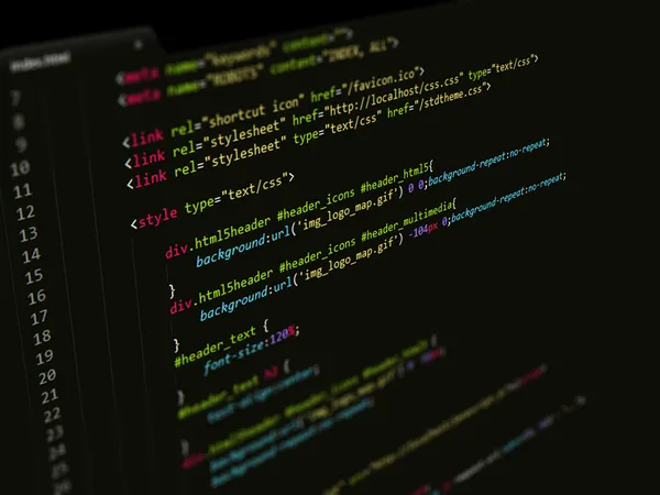 Code,HTML script in text editor Stock Photo by ©iinspiration 35476589