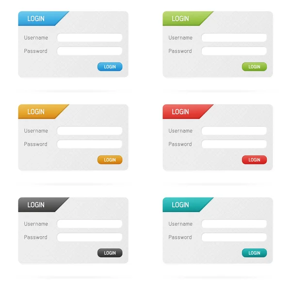 Vector login forms - Stock Image - Everypixel