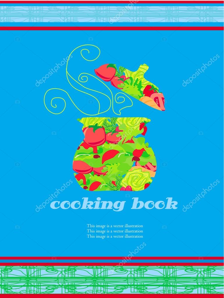 Cooking book cover. vector illustration Stock Vector by ©JackyBrown ...