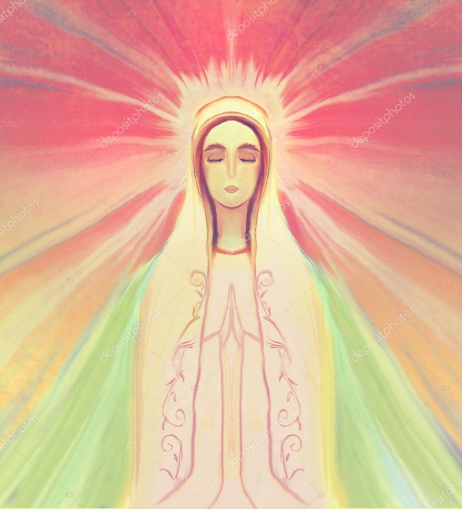 Blessed Virgin Mary portrait Stock Photo by ©JackyBrown 34643141