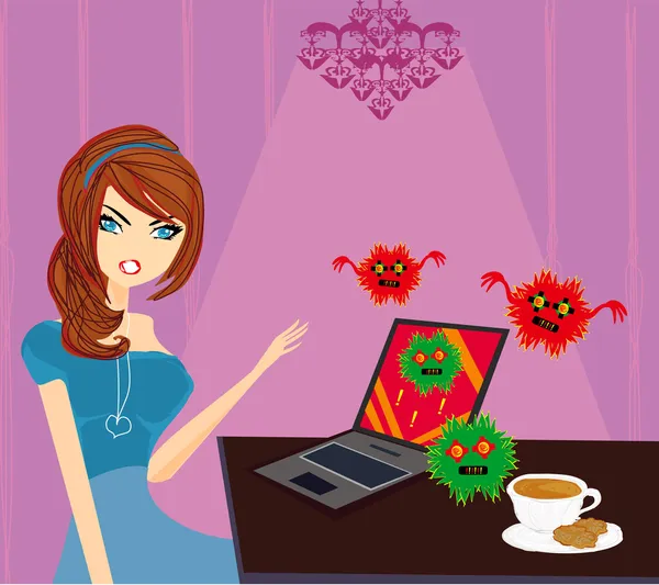 Virus girl Vector Art Stock Images | Depositphotos