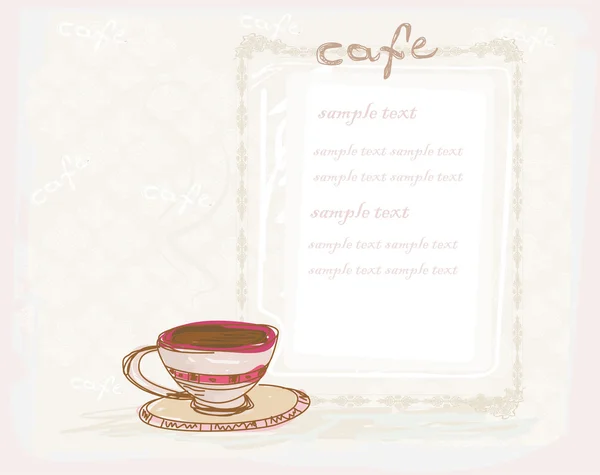 Coffee frame — Stock Vector © redcollegiya #11308348