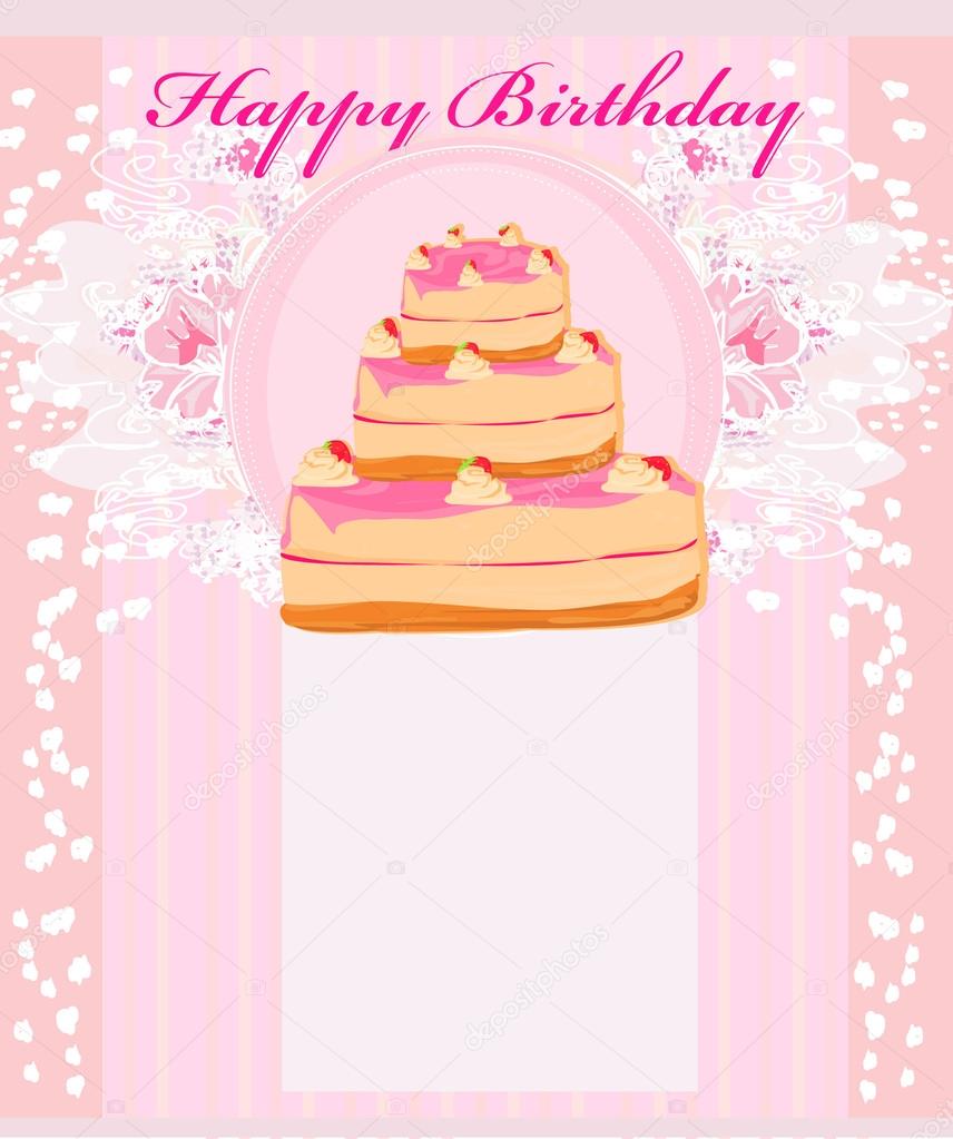 Happy Birthday Card Stock Vector by ©JackyBrown 44260923