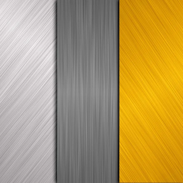 Gold and silver metal plate - Stock Image - Everypixel