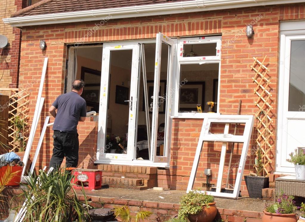 Window fitter at work — Stock Photo © 1markim #45744667