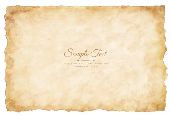 Vector Old Parchment Paper Sheet Vintage Aged Texture Isolated White ...
