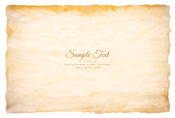 Vector Old Parchment Paper Sheet Vintage Aged Texture Isolated White ...