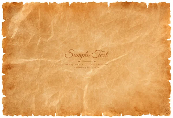 Old Parchment Paper Scroll Sheet Vintage Aged Texture Isolated White ...