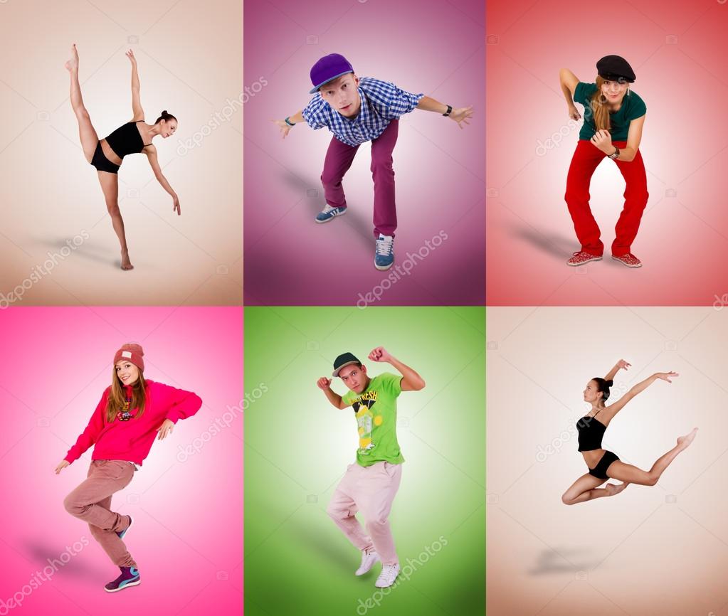 Dancers of different styles. — Stock Photo © Sashka_Lenka #20501569