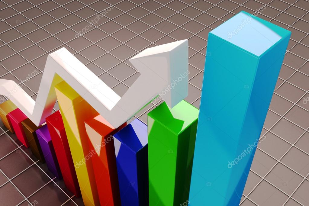 Growing Graph — Stock Photo © stockshoppe #12457162