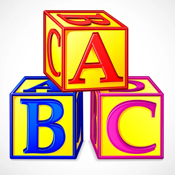 Letra abc cubo imágenes de stock de arte vectorial | Depositphotos