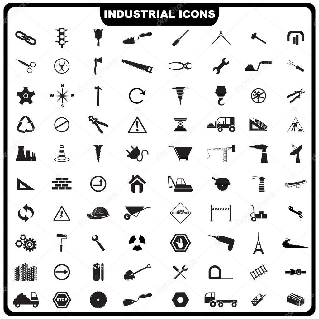 Industrial Icon Stock Vector Image by ©stockshoppe #13823061
