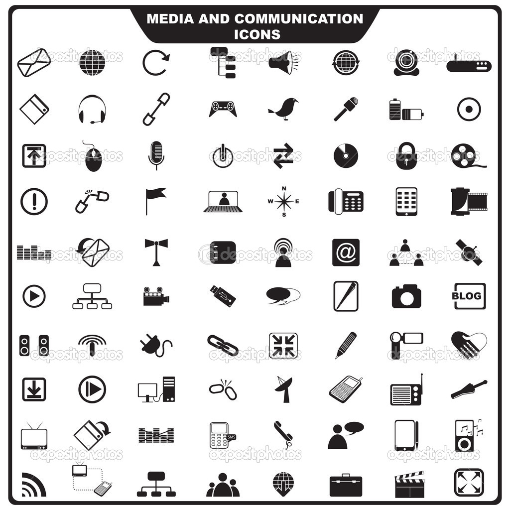 Media Icon Stock Vector by ©stockshoppe 13823550