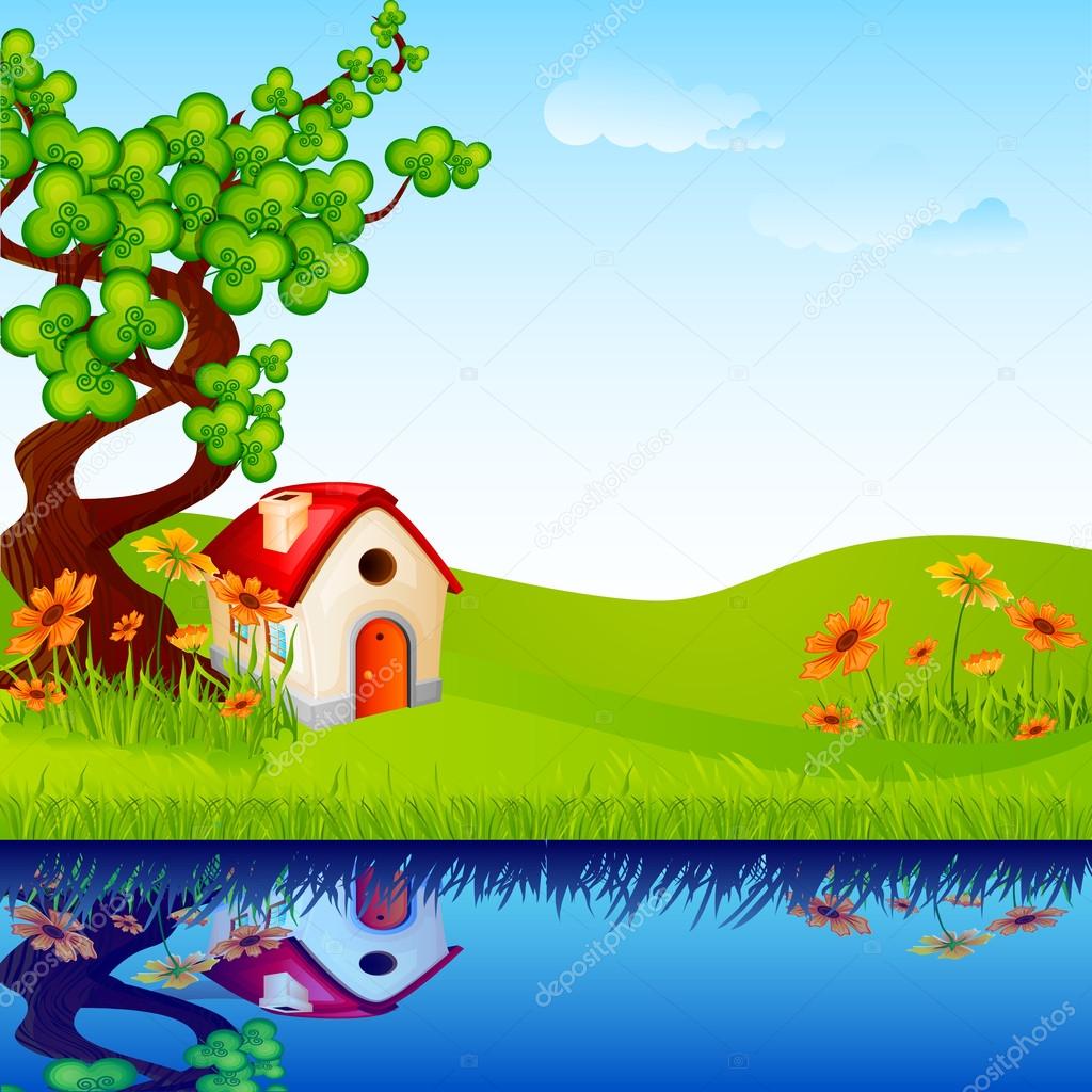Home in Nature Stock Vector Image by ©stockshoppe #19376257