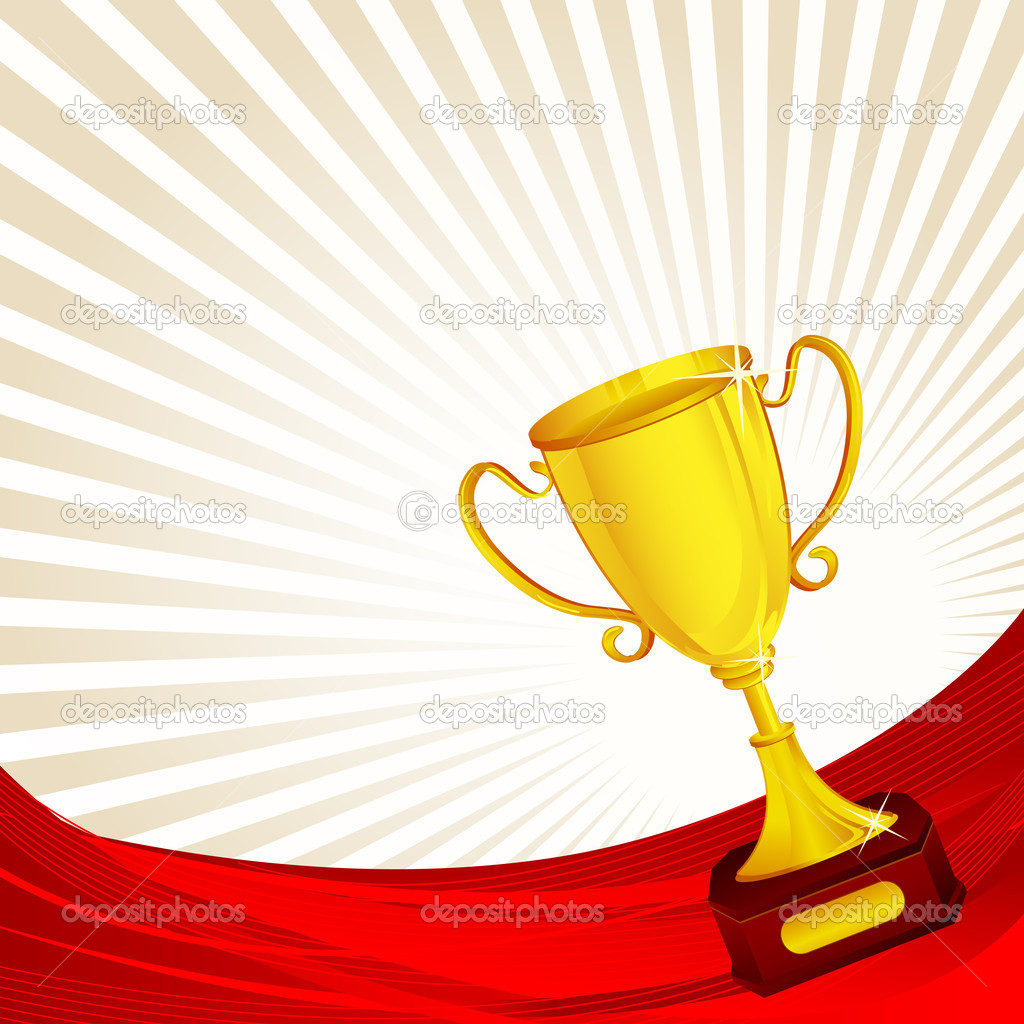 Gold Trophy Stock Vector Image by ©stockshoppe #21970579