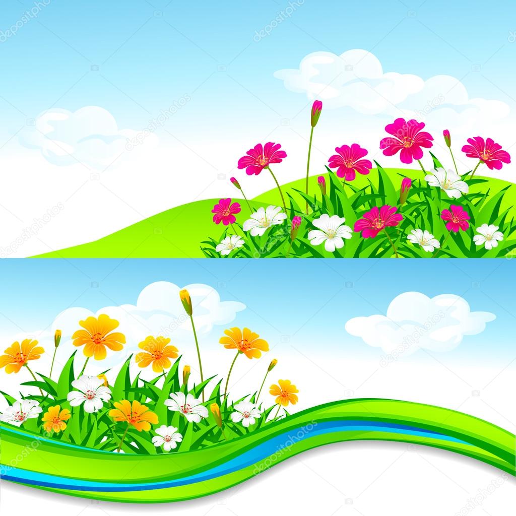 Flower Garden Stock Vector Image by ©stockshoppe #22250579