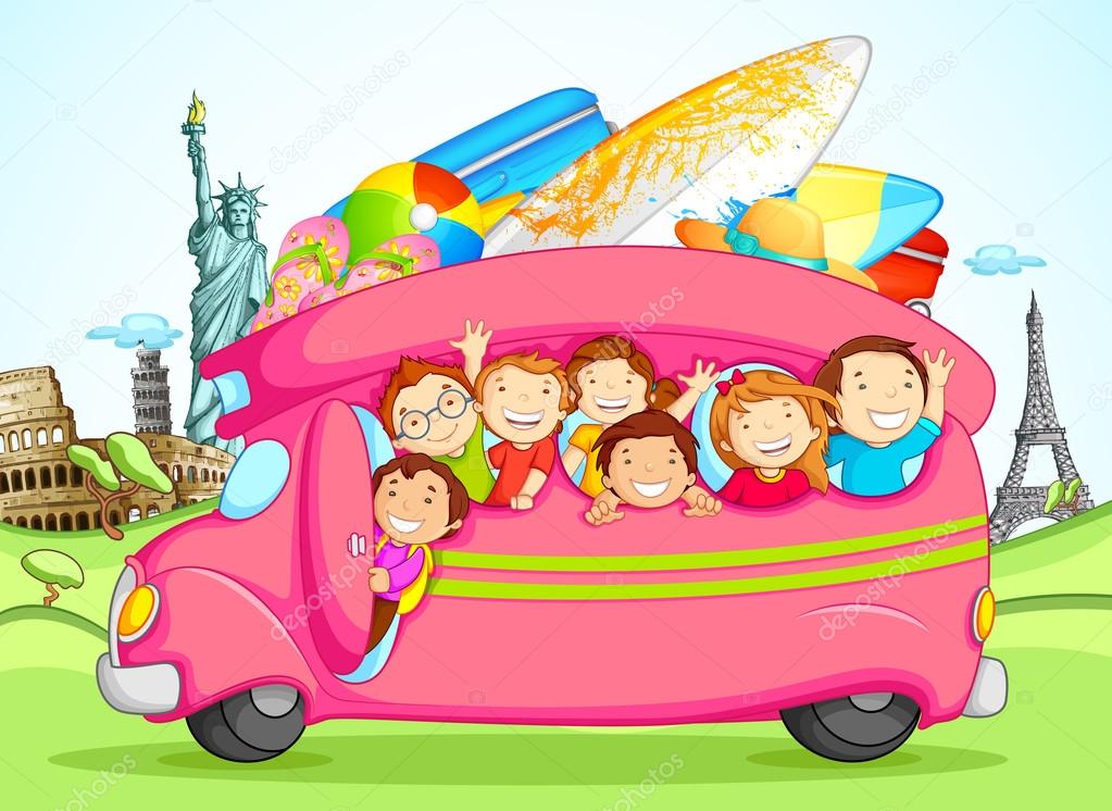 Kids enjoying School Trip Stock Vector Image by ©stockshoppe #23209896