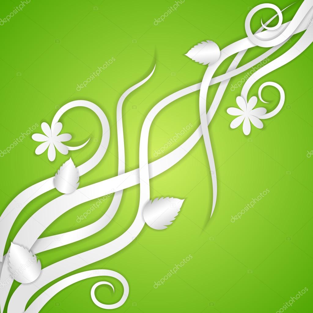 Swirly Floral Background Stock Vector Image by ©stockshoppe #24869009