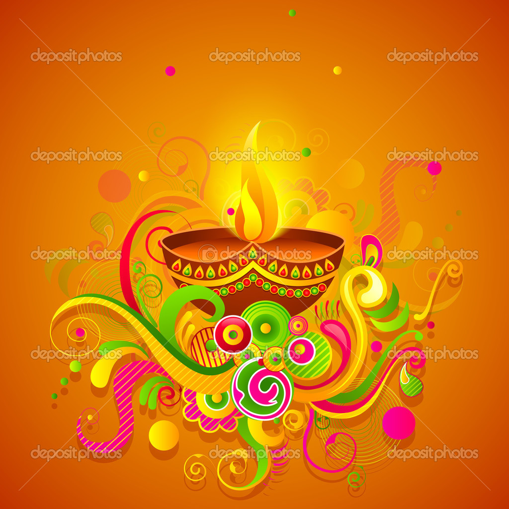 Diya Flame Clipart Border