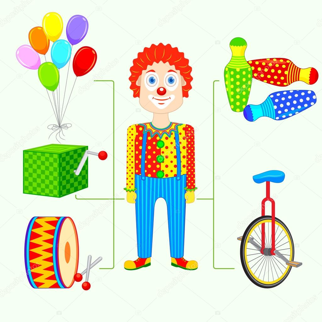 Circus Clown Stock Illustration by ©stockshoppe #40209529