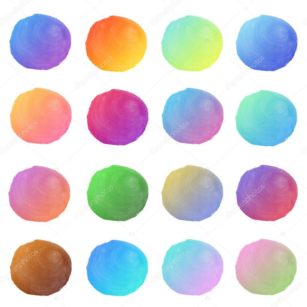 Hand painted circles — Stock Photo © punphoto #38542797