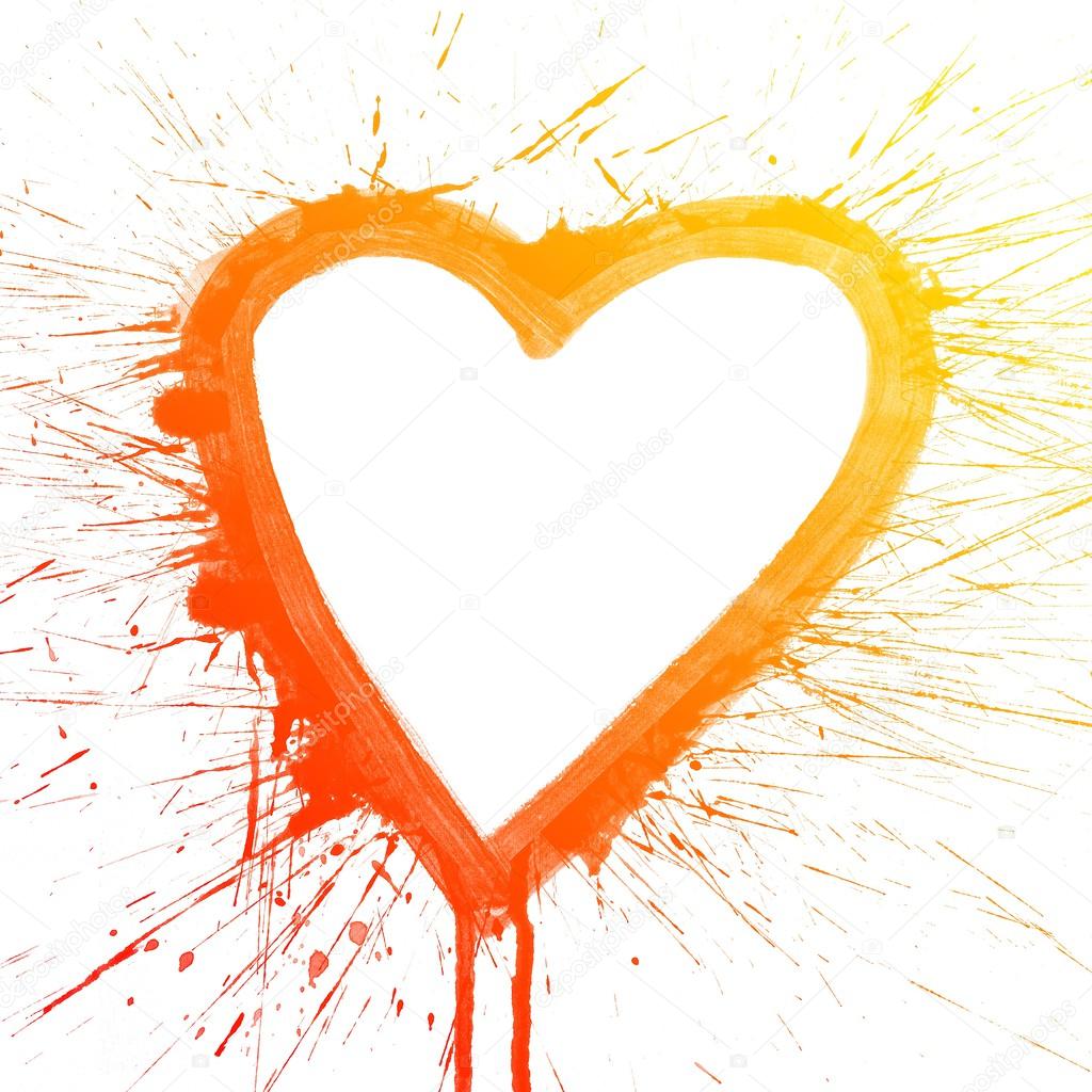 Colorful splash heart — Stock Photo © punphoto #38546781