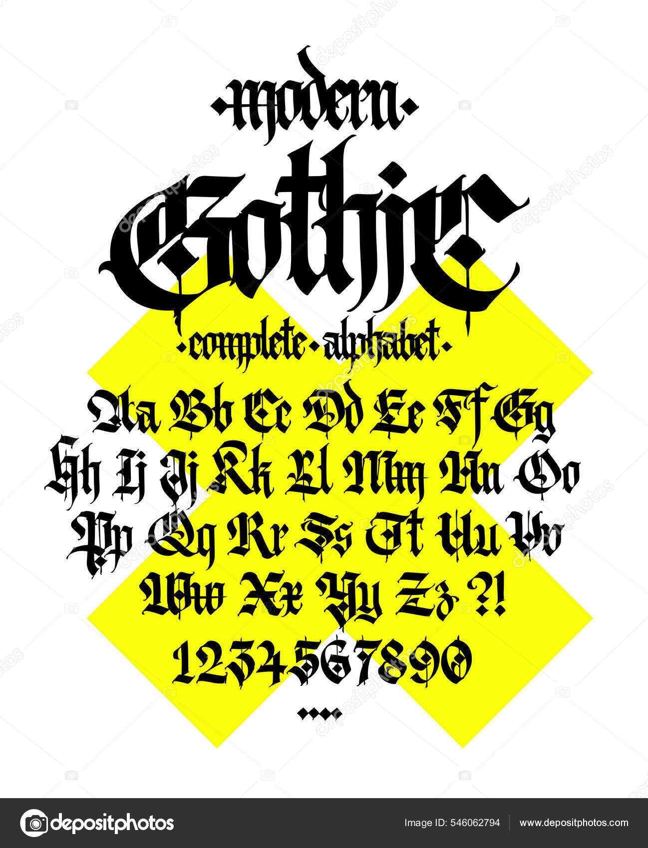 Middelaldersk Gotisk Font