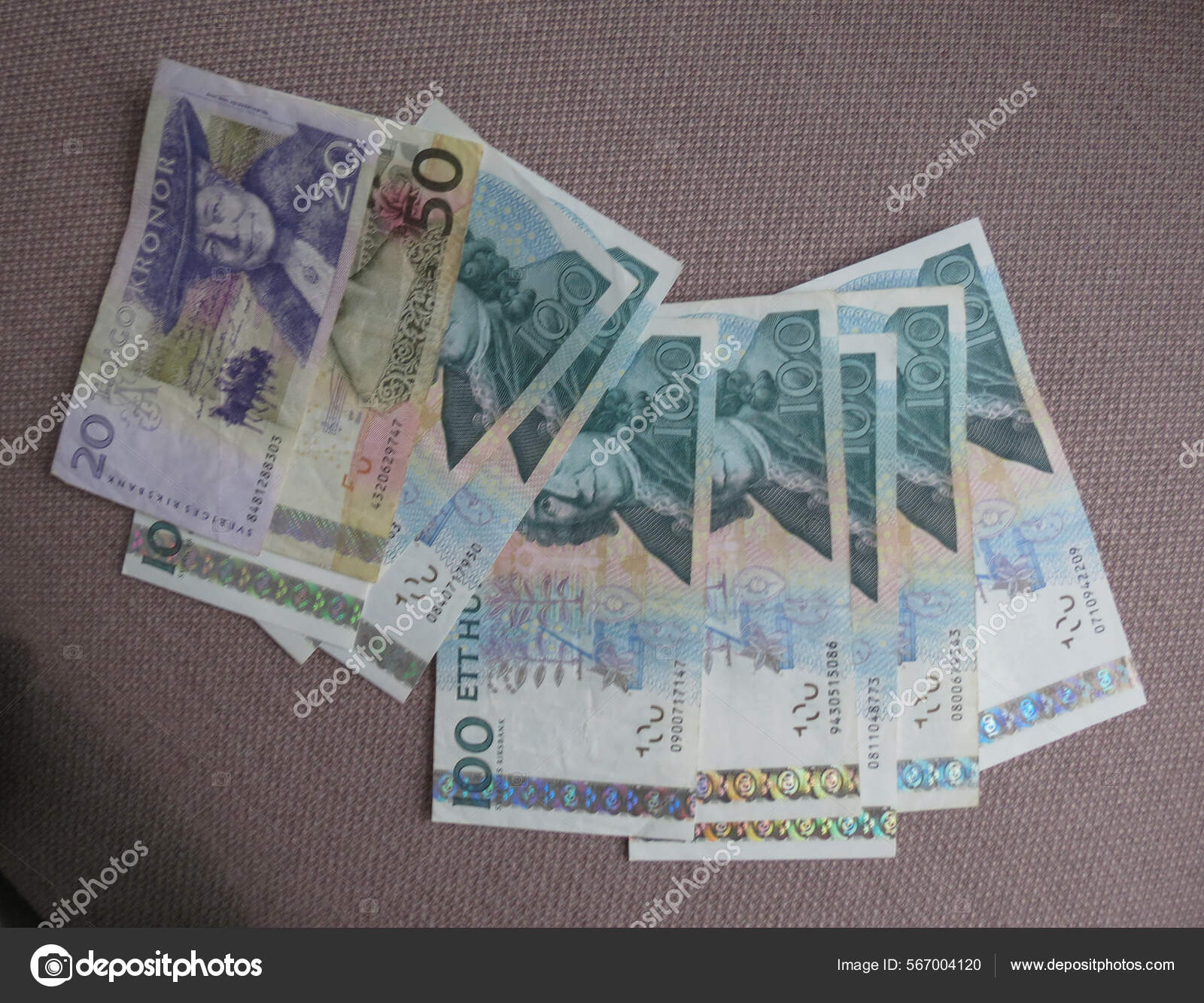 Swedish Krona Banknotes Money Sek Currency Sweden — Stock Editorial ...