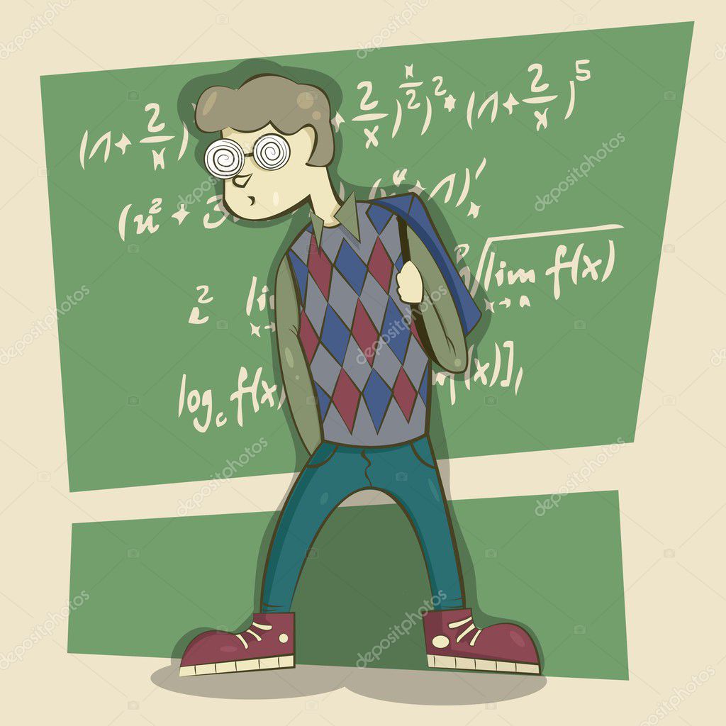 Nerd School Stock Vector by ©ragakawaw 41365053