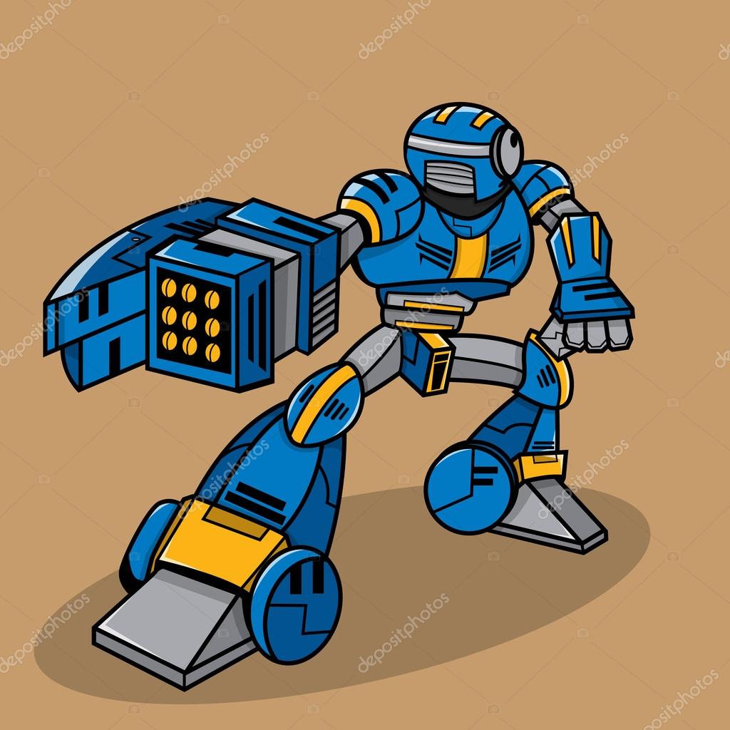 Robot de dibujos animados 2025