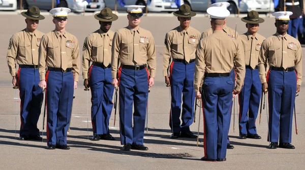 Standing At Attention - US Marines at a ceremony – Stock Editorial ...