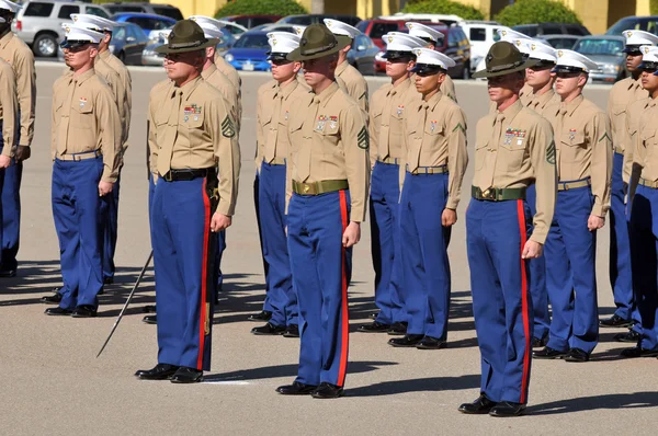 Standing At Attention - US Marines at a ceremony – Stock Editorial ...