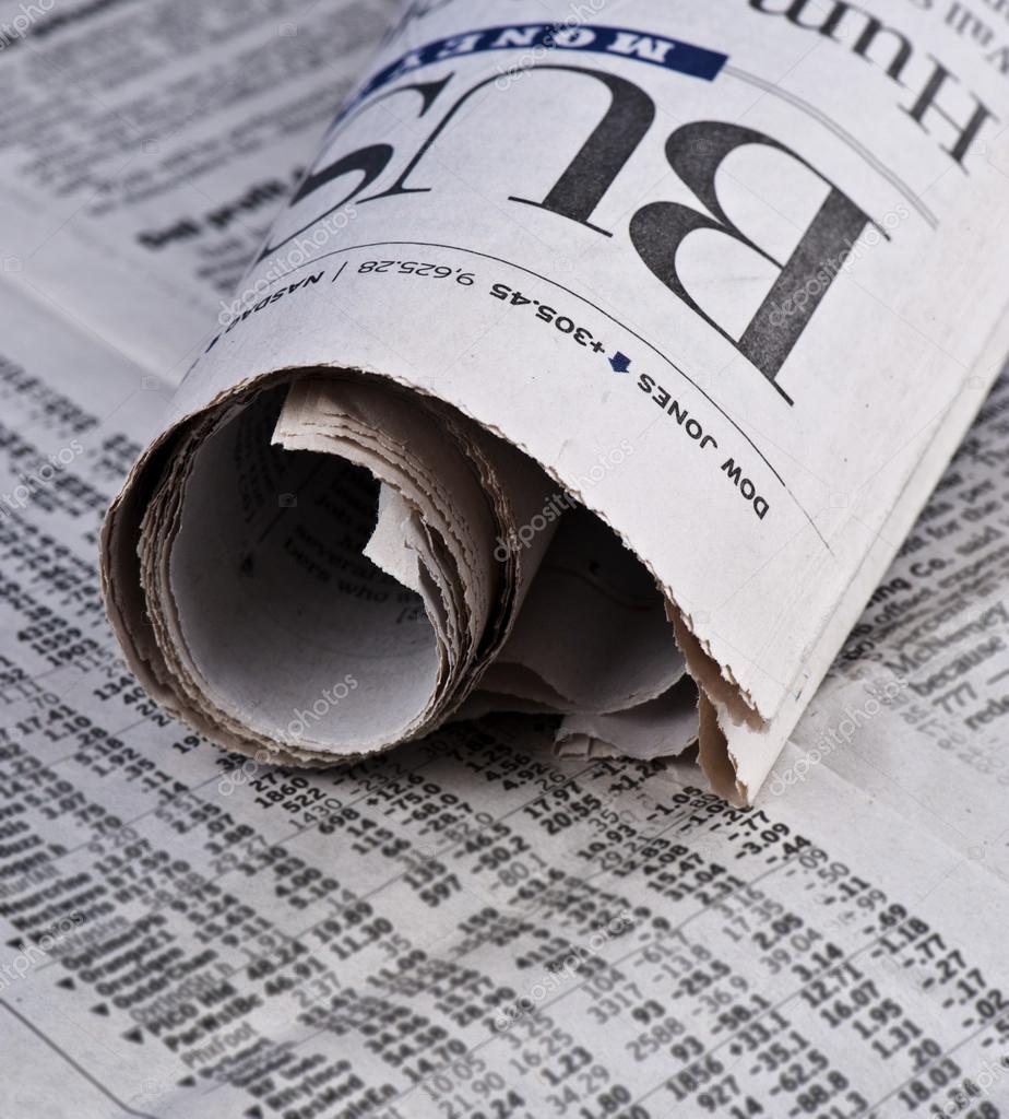 Business Section of newspaper — Stock Photo © alancrosthwaite #14397175