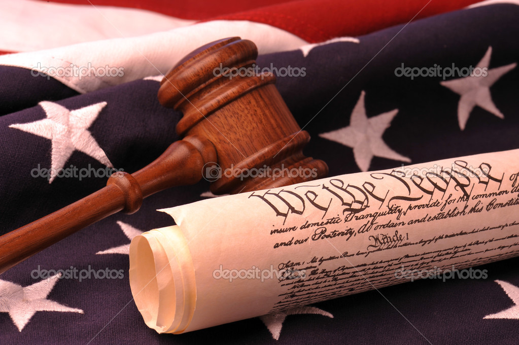 American flag and US Constitution Stock Photo by ©alancrosthwaite 38781683