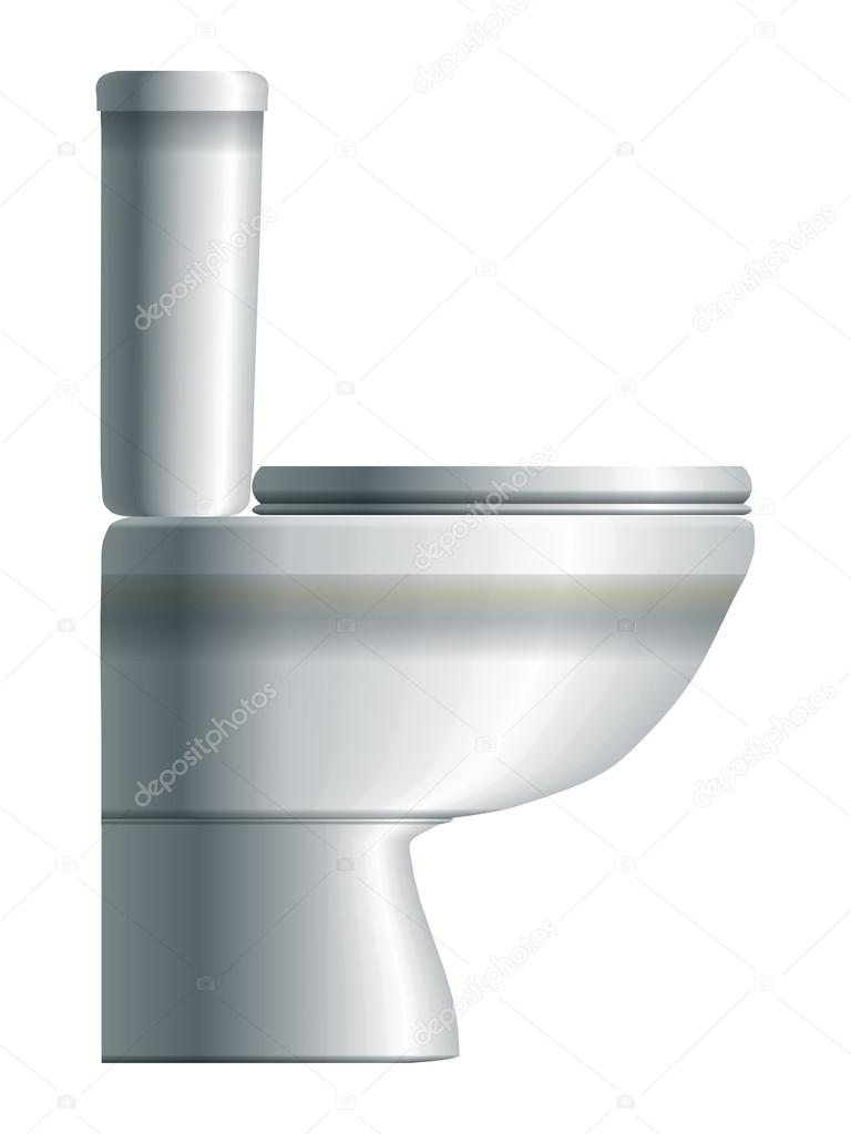 Water-closet. Side view. Eps10 Stock Vector Image by ©tairen10 #15851663
