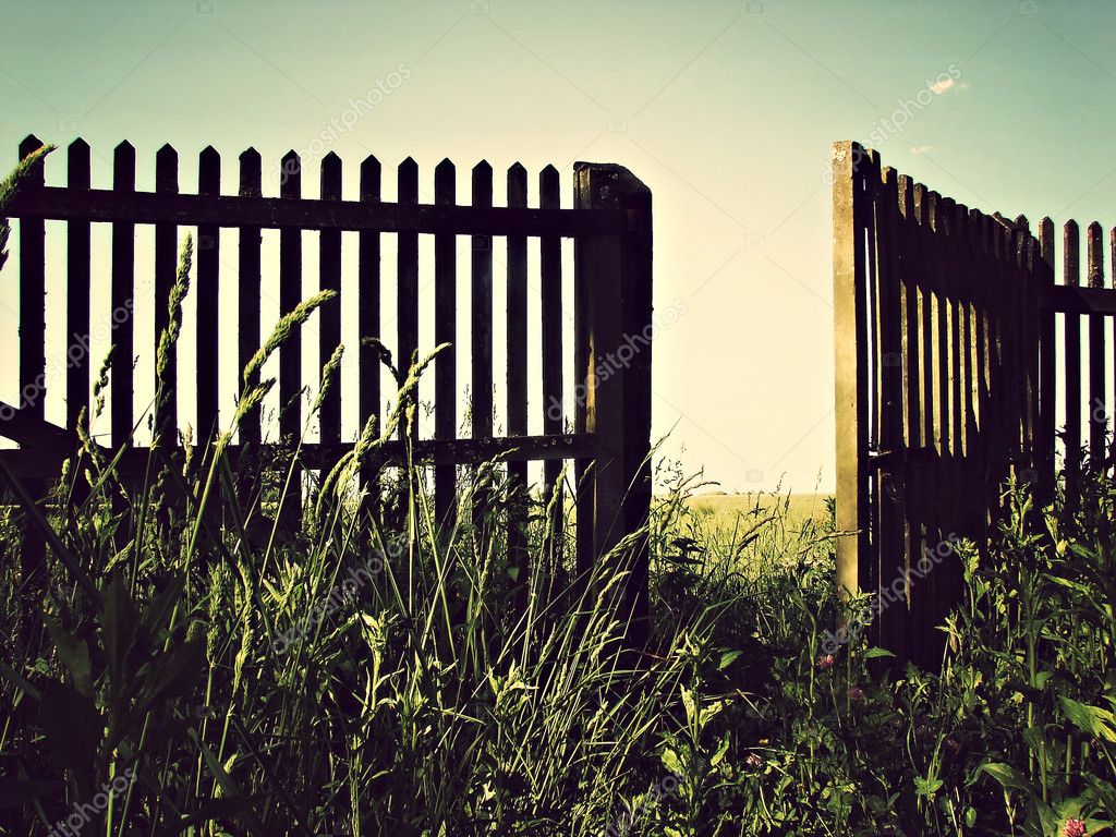 Open fence — Stock Photo © daniel0 #25673647