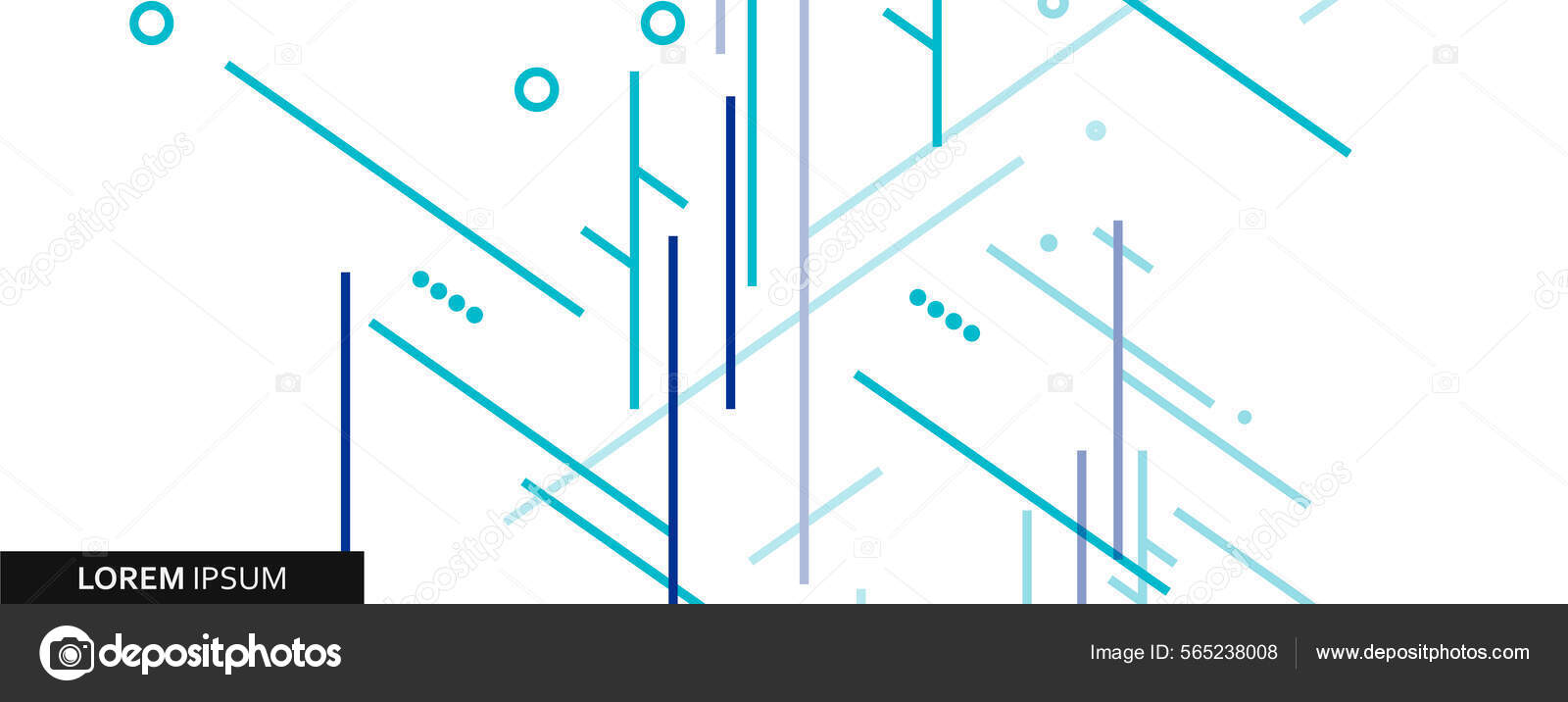 Minimal template backdrop presentation. Vector poster design with blue ...