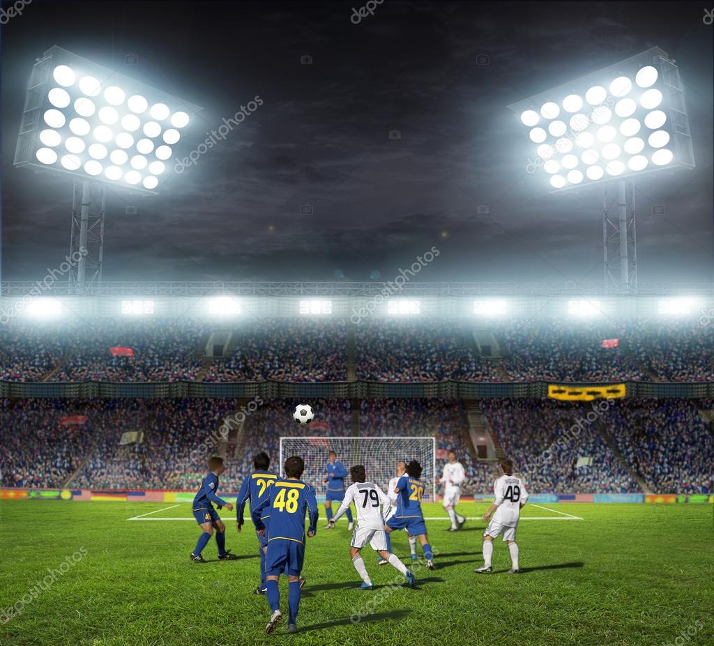 Stadium with fans — Stock Photo © Krivosheevv #43684897