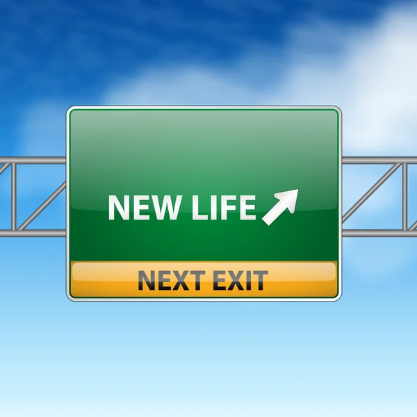 New life old life road sign Stock Vector by ©maxmitzu #12619682