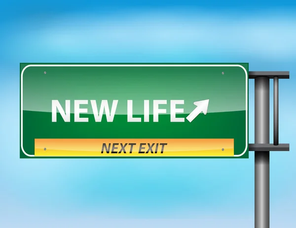 New life old life road sign Stock Vector by ©maxmitzu #12619682