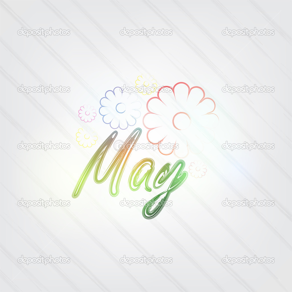 May Typography Stock Vector Image by ©maxmitzu #29783041