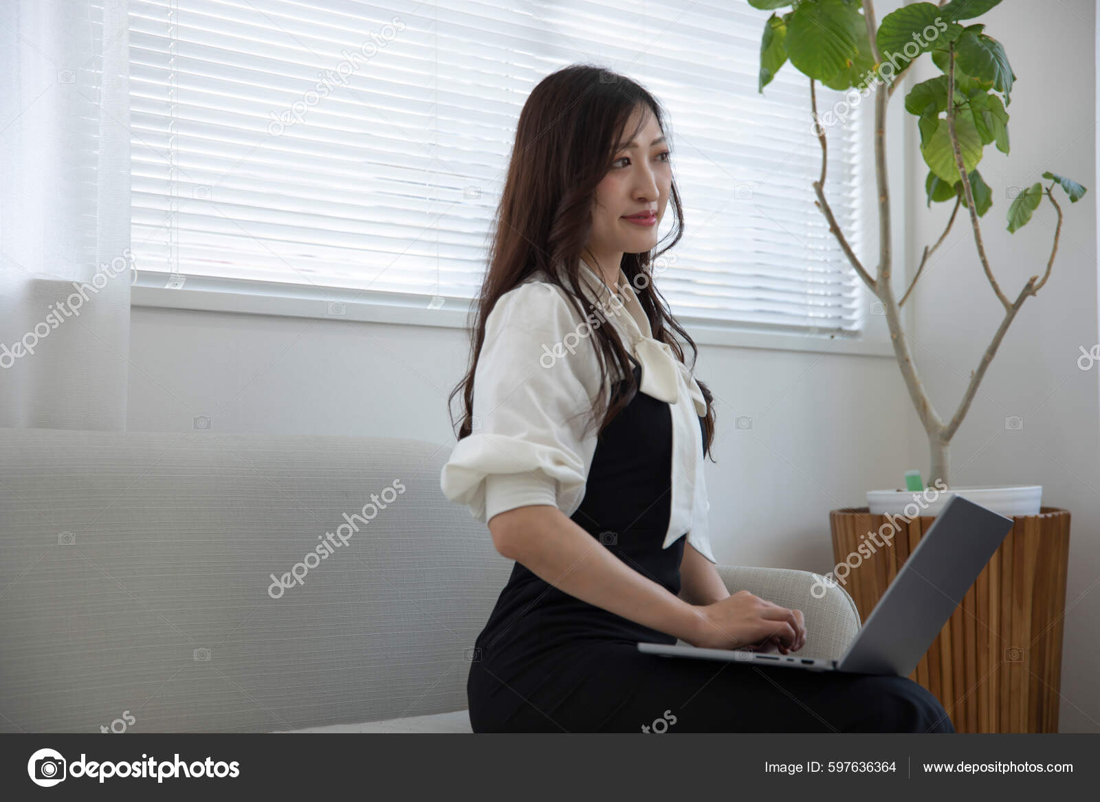 Tokyo Japan 2022 Working Scene Acted Japanese Model Office High — Stock ...